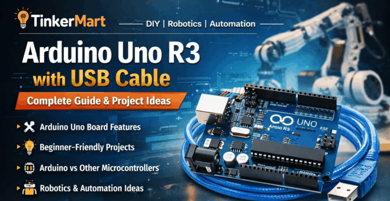 Arduino Uno R3 with USB Cable – Complete Guide, Features & Beginner ...